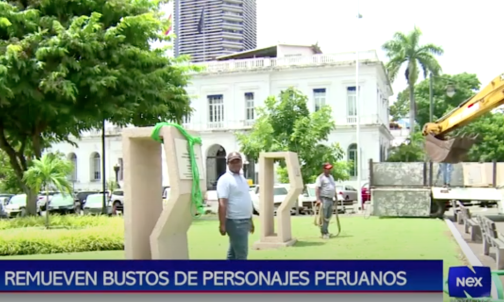 Remueven bustos de personajes peruanos del Parque Porras – NexPanama